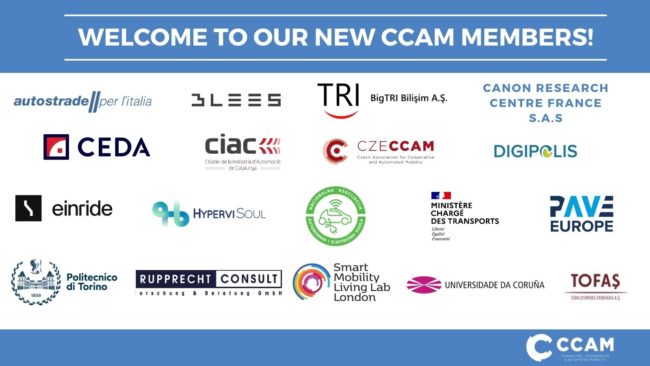 Ccam Partnership Welcomes New Members Connected Automated Driving