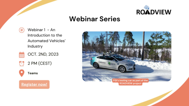 ROADVIEW webinar 1: An introduction to AV industry - CCAM