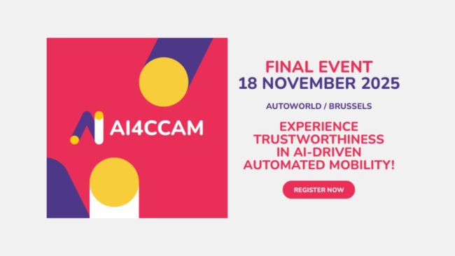 AI4CCAM Final Event & Stakeholder Forum 2nd edition - CCAM